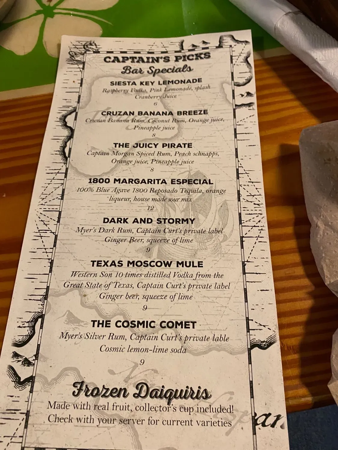 Captain Curt's Crab & Oyster Bar Menu - Updated October 2025