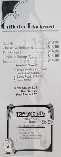 Johnny's Seafood Cafe Menu | Texas City, TX | Checkle