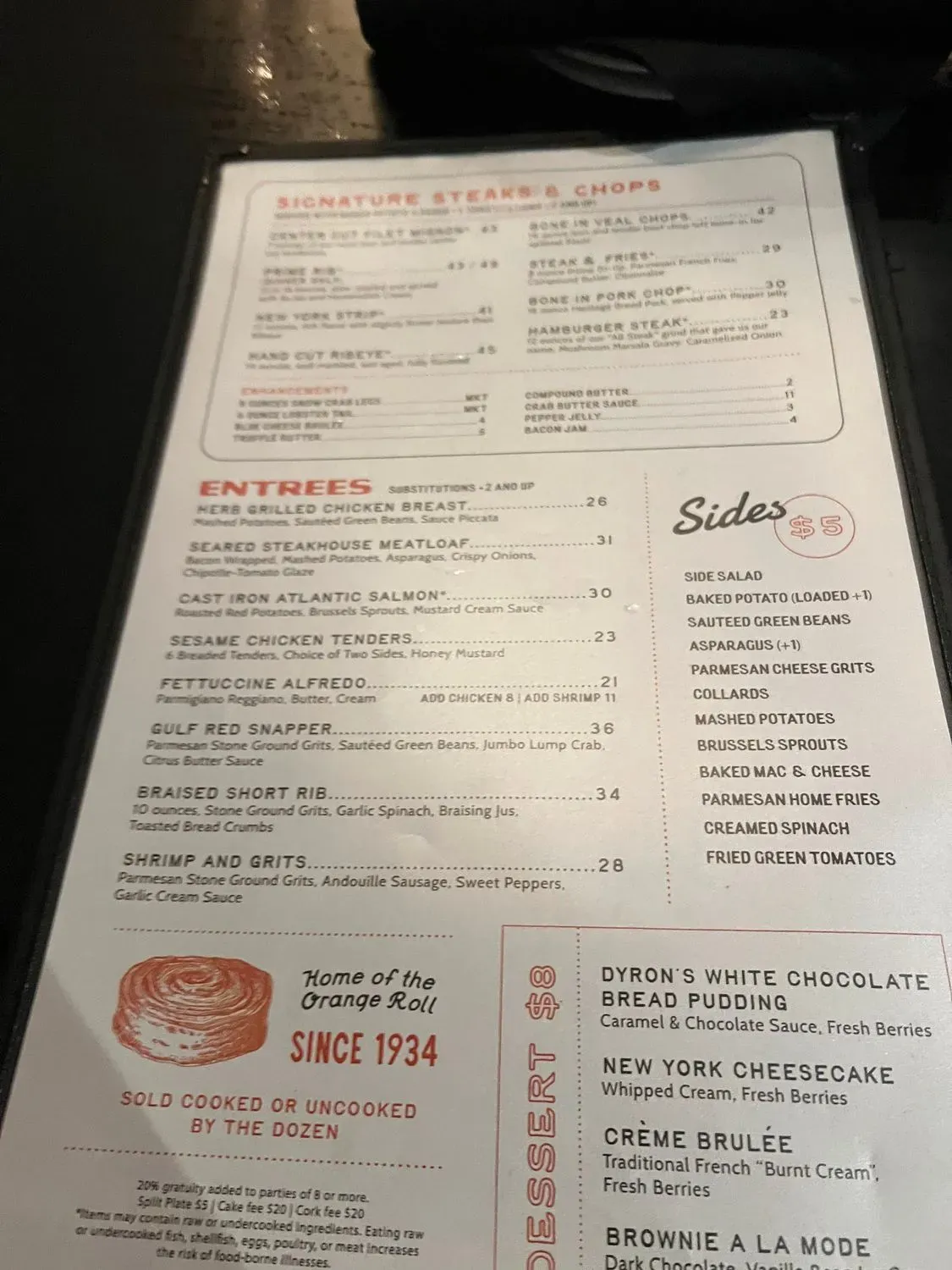 All Steak Restaurant Menu | Cullman, AL | Checkle