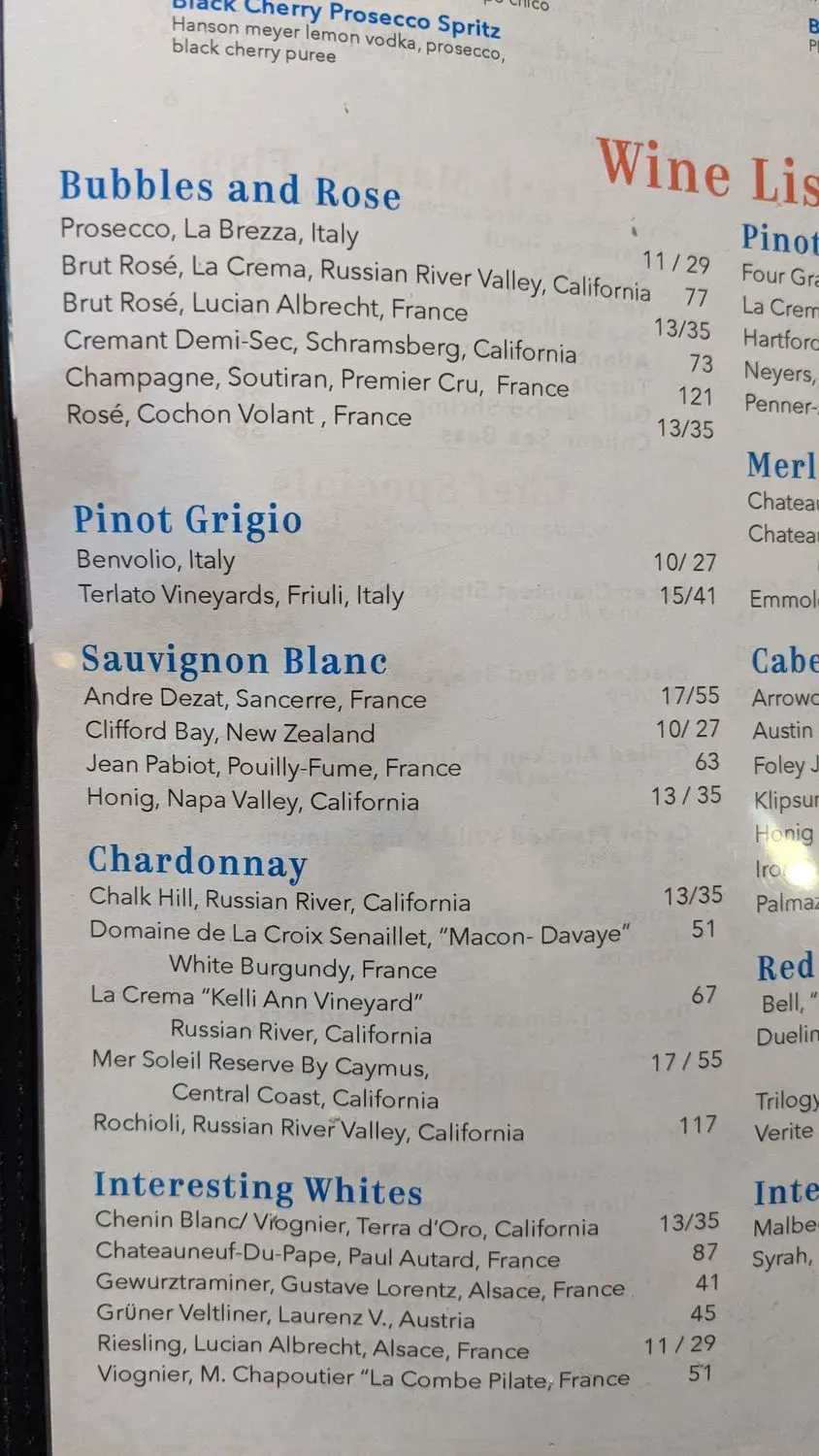 Sea Breeze Fish Market & Grill Menu - Updated October 2025