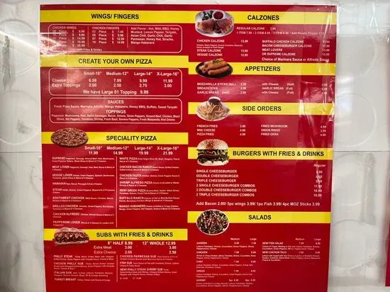 Pizza Plus Sparta Menu | Sparta, GA | Checkle