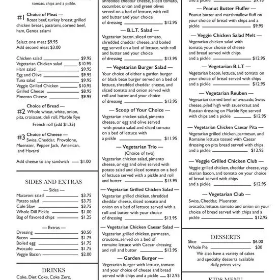 Christian & Jakes Bistro Menu | Calhoun, GA | Checkle