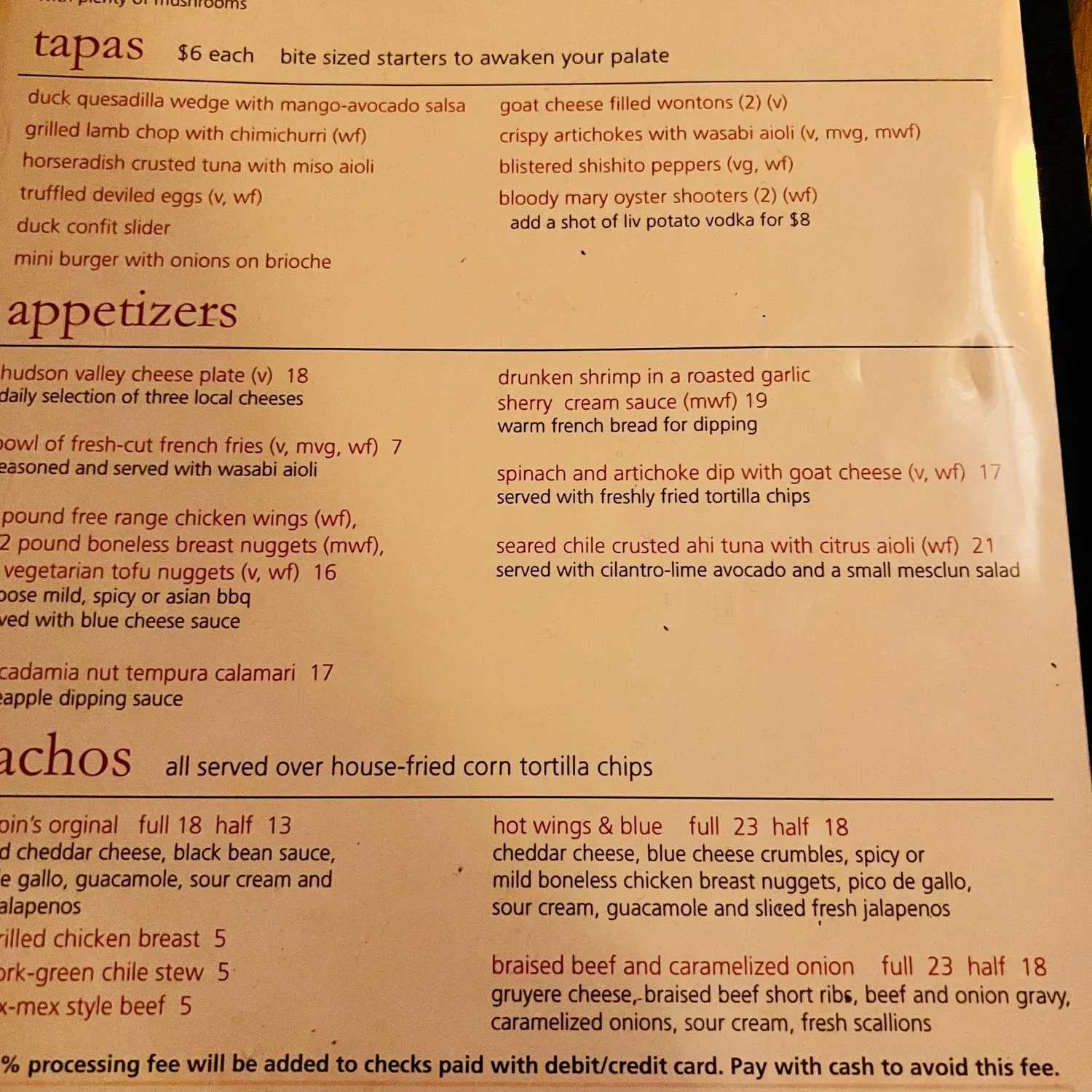 Terrapin Restaurant Menu - Updated November 2025