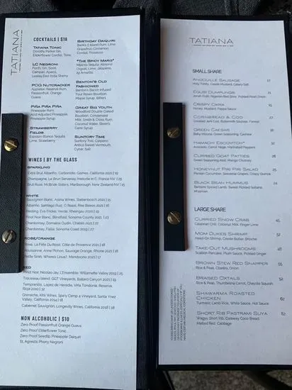 Tatiana by Kwame Onwuachi Menu | New York, NY | Checkle