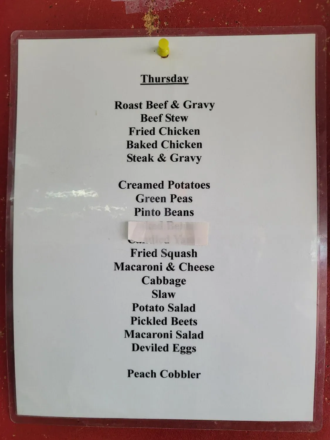Gill's Grill Menu - Updated November 2025