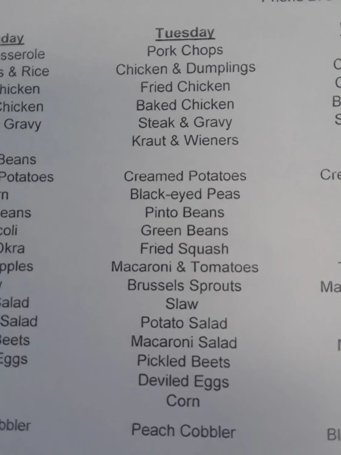 Gill's Grill Menu - Updated November 2025