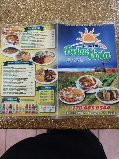Bella Vista 2 Menu | Conyers, GA | Checkle