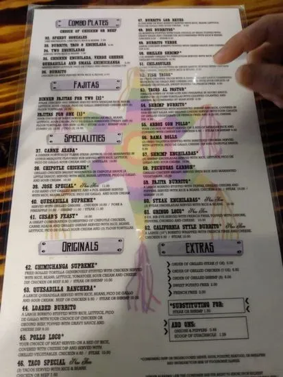 Los Reyes 2 Menu | Sumiton, AL | Checkle