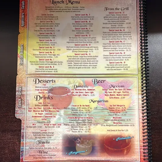 Gran Rio Mexican Restaurant Menu | Hannibal, MO | Checkle
