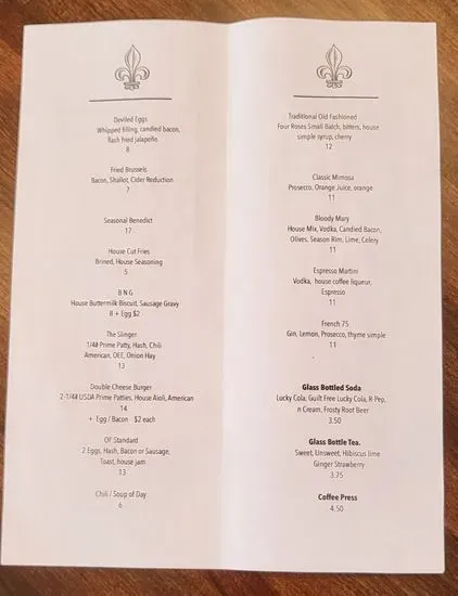 Fleur STL Menu | St. Louis, MO | Checkle