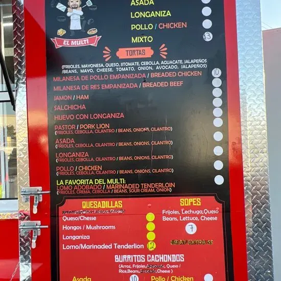 El Multi Tacos y Tortas Menu | Mesa, AZ | Checkle