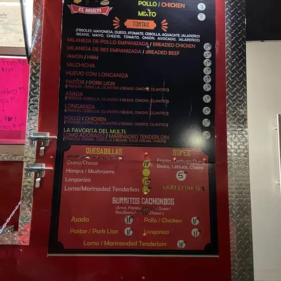 El Multi Tacos y Tortas Menu | Mesa, AZ | Checkle