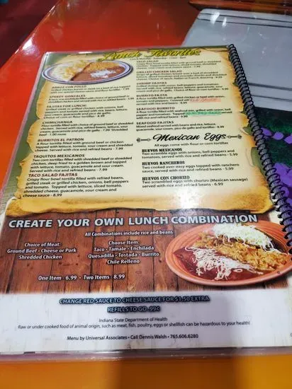 El Patron Mexican Restaurant Menu | Greentown, IN | Checkle