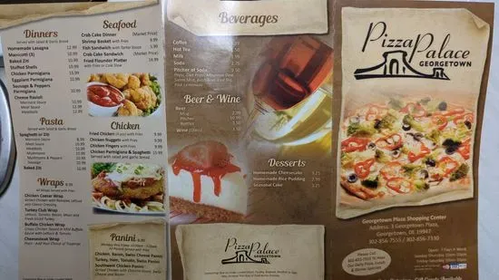 Pizza Palace Menu | Georgetown, DE | Checkle