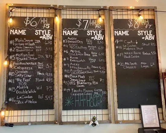 The Hoppy Vine Menu | Oro Valley, AZ | Checkle