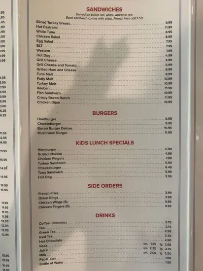 Cobbs Corner Cafe Menu | Canton, MA | Checkle