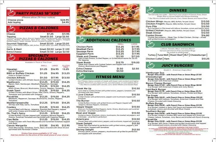 Pizzaville Menu | Southborough, MA | Checkle