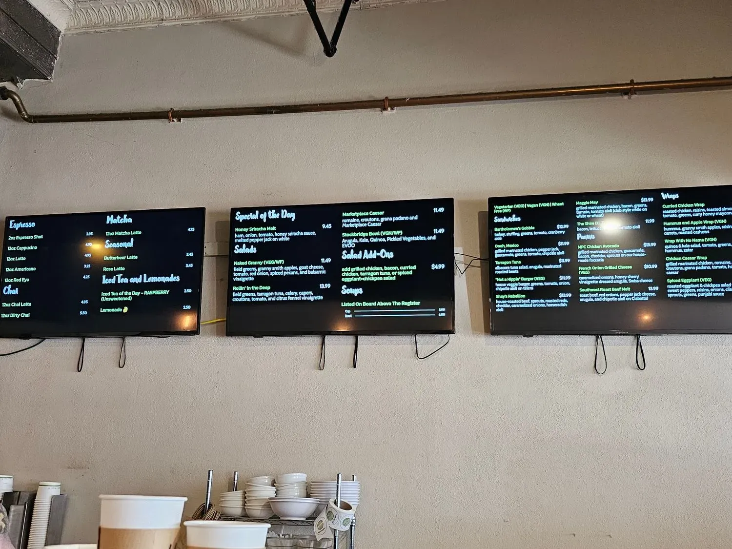 The Marketplace Cafe Menu - Updated November 2025