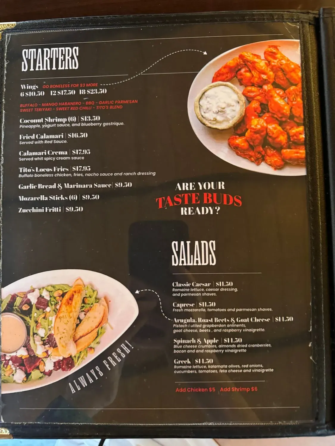 Tito's Pizza & Italian Eatery Menu - Updated November 2025