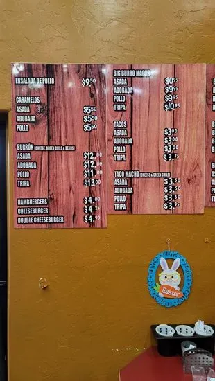 Asadero El Guero Menu | Douglas, AZ | Checkle