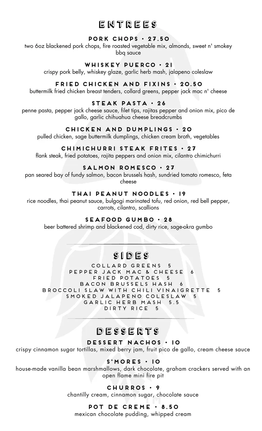 The Hoppy Gnome Menu - Updated November 2025