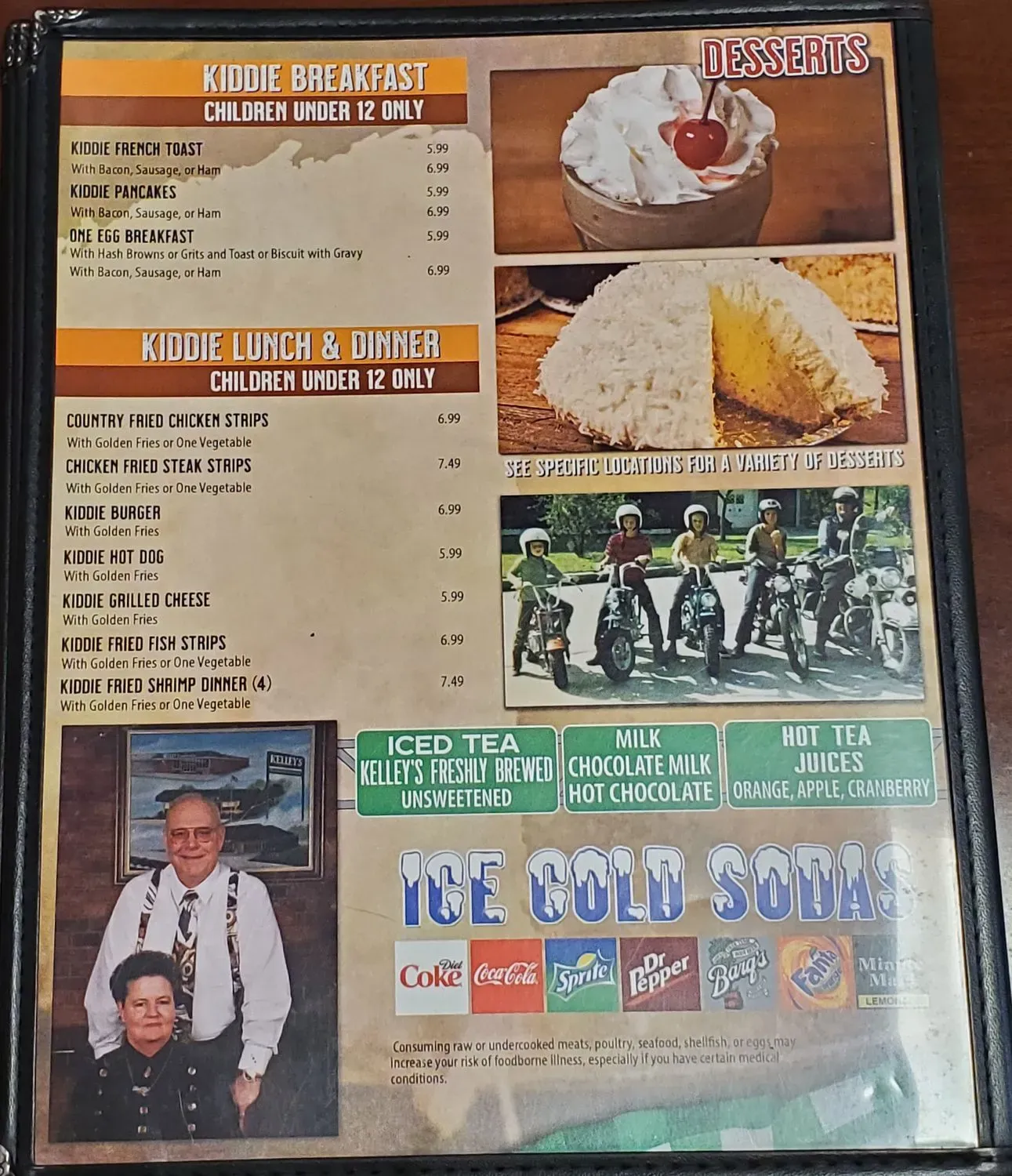 Kelley’s Country Cookin Menu - Updated October 2025