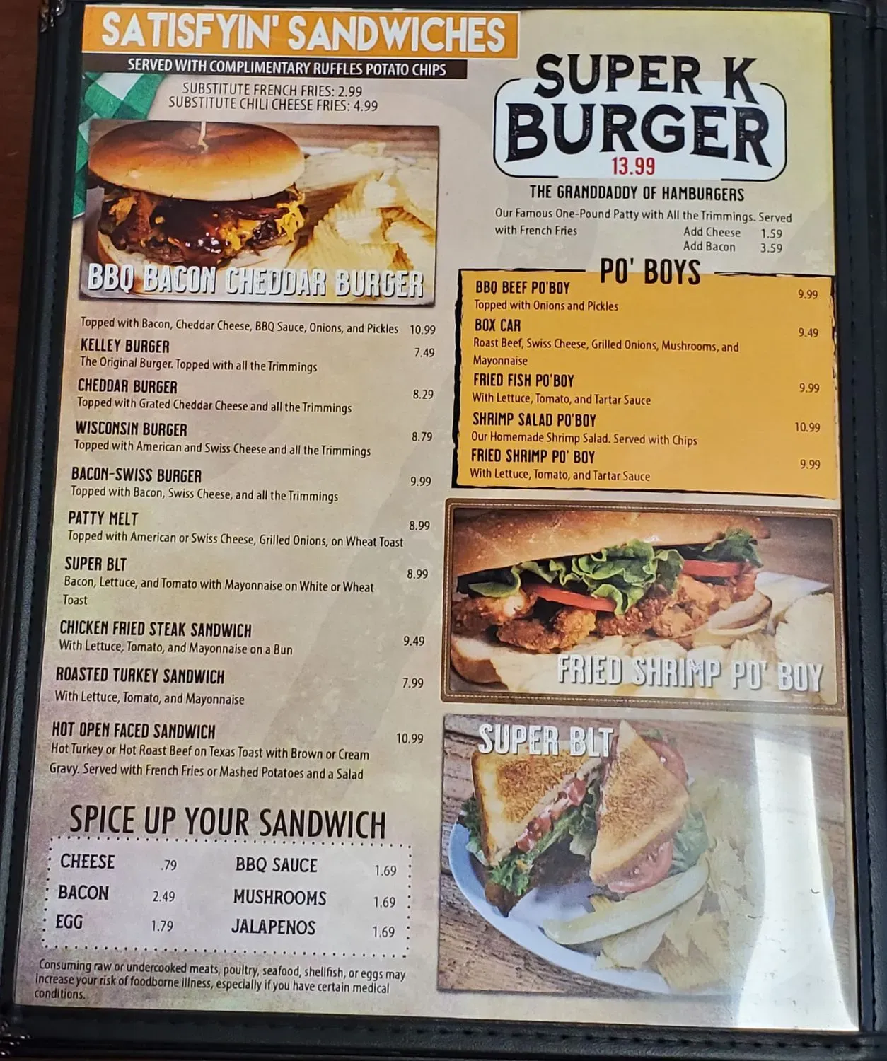 Kelley’s Country Cookin Menu - Updated October 2025