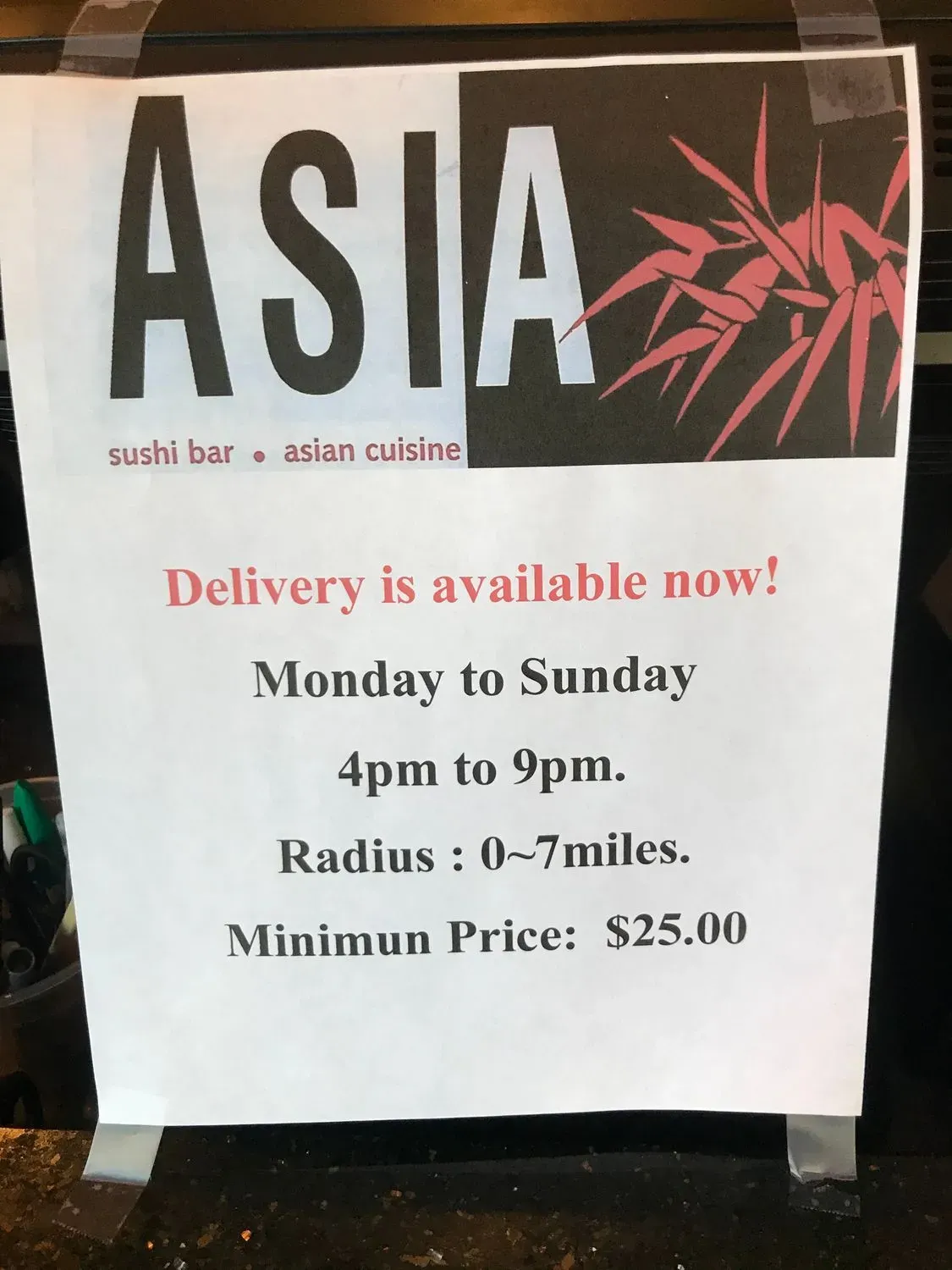 Asia ( mashpee) Menu - Updated November 2025