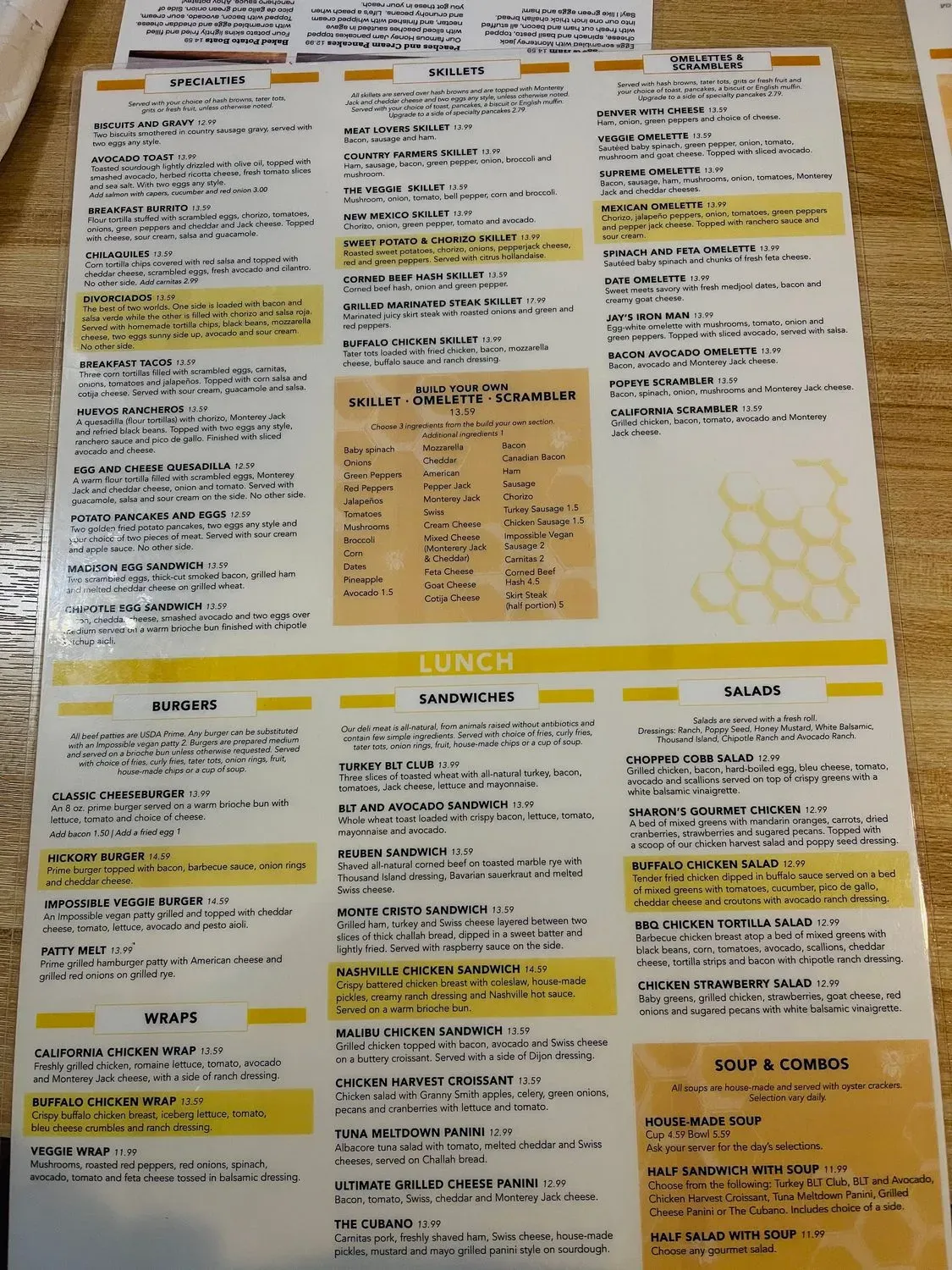 Honey-Jam Cafe (Darien/Downers) Menu - Updated November 2025