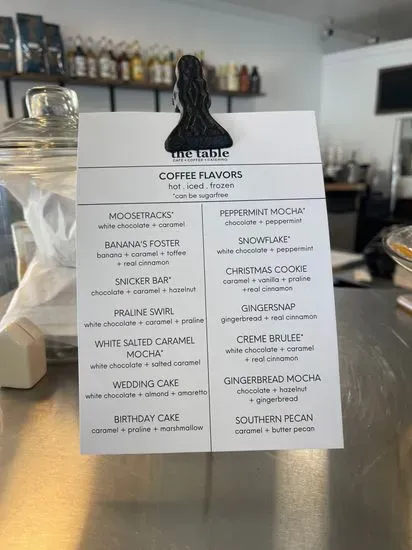 The Table Cafe’ Menu | Luling, LA | Checkle