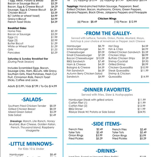 Hard Dock Cafe Menu | Winchester, TN | Checkle