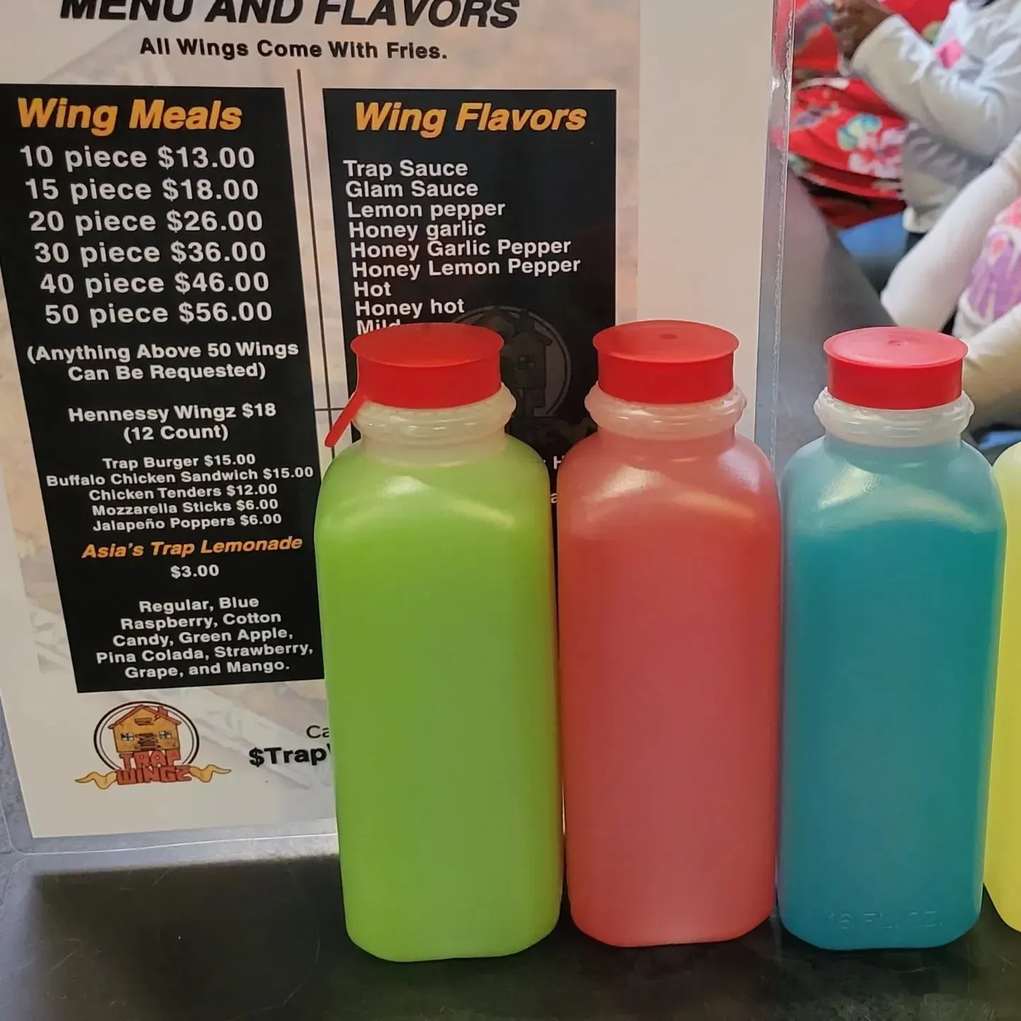 Trap Wingz Menu - Updated October 2025