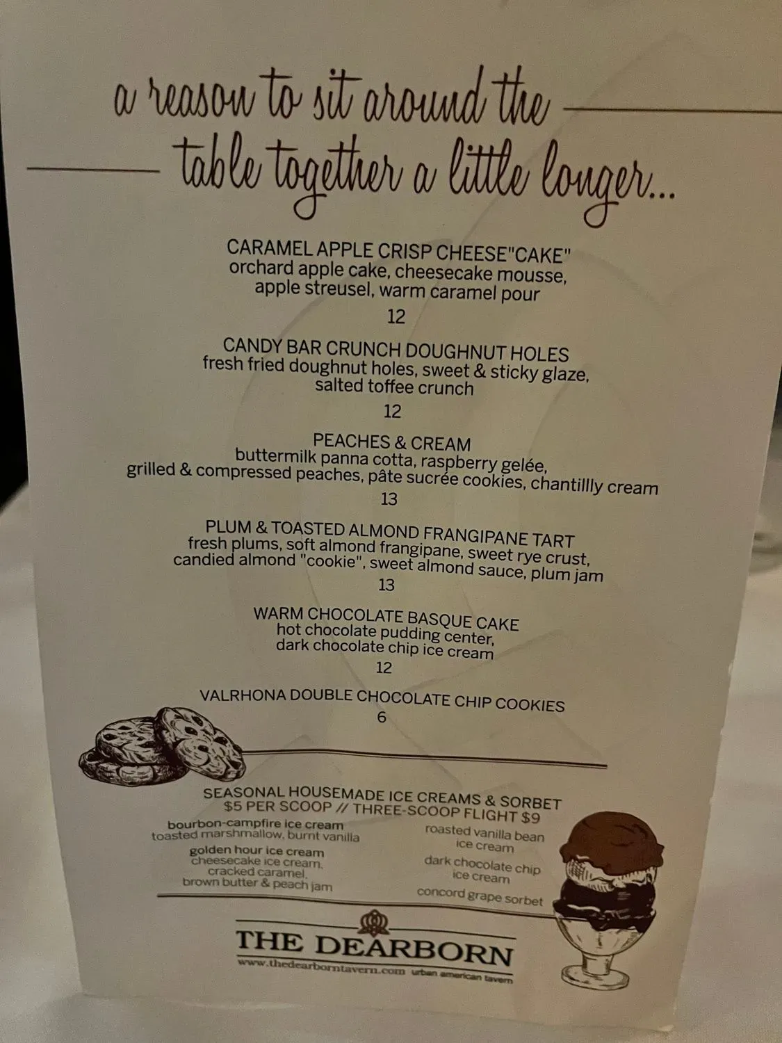 The Dearborn Menu - Updated November 2025
