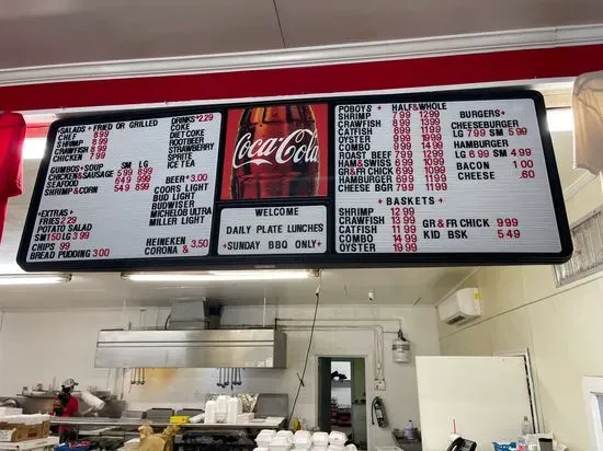 Bon Creole Menu | New Iberia, LA | Checkle