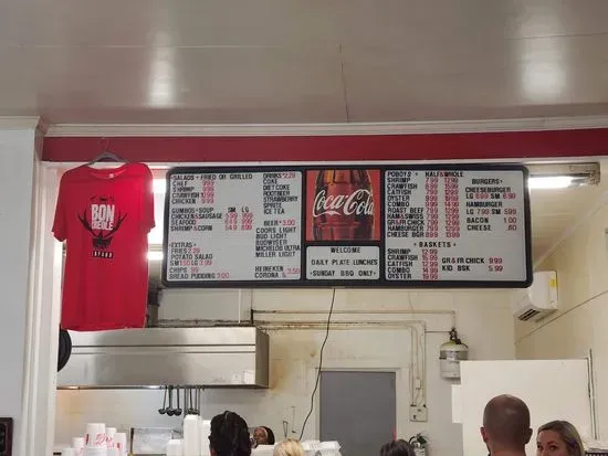 Bon Creole Menu | New Iberia, LA | Checkle