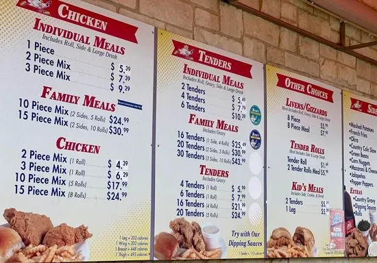 Bush's Chicken Menu | Temple, TX | Checkle