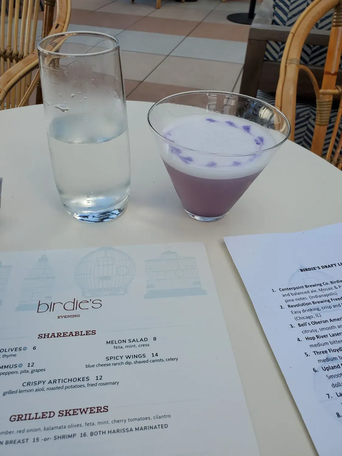 Birdie's Rooftop Bar Menu - Updated October 2025