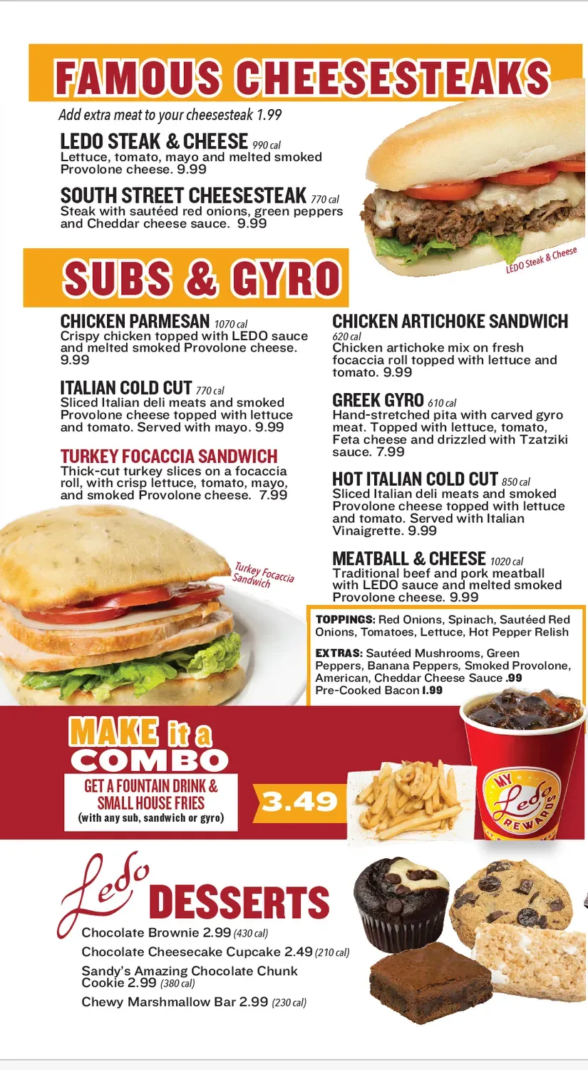 Ledo Pizza Menu | Westminster, MD | Checkle