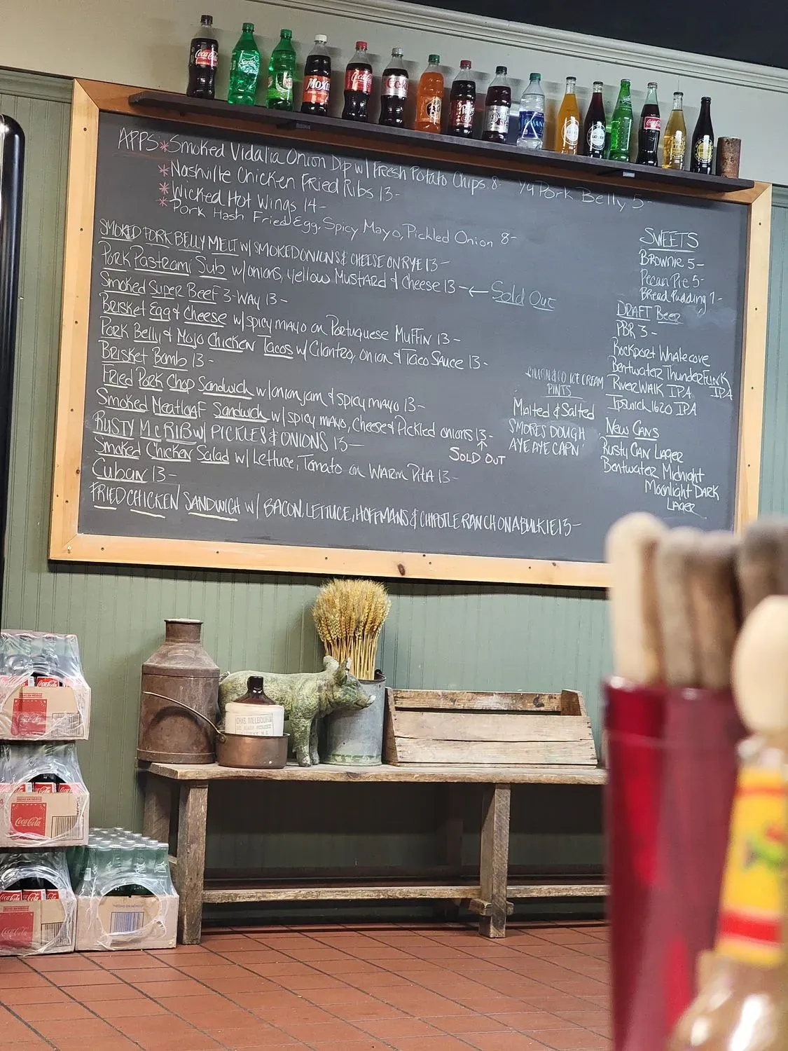 Rusty Can Menu - Updated November 2025