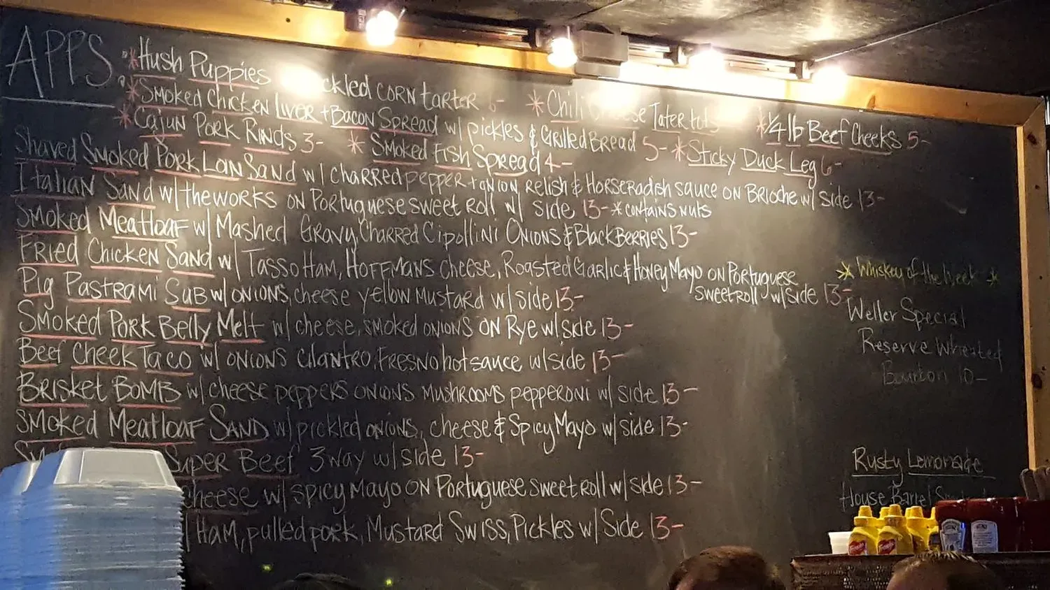 Rusty Can Menu - Updated November 2025