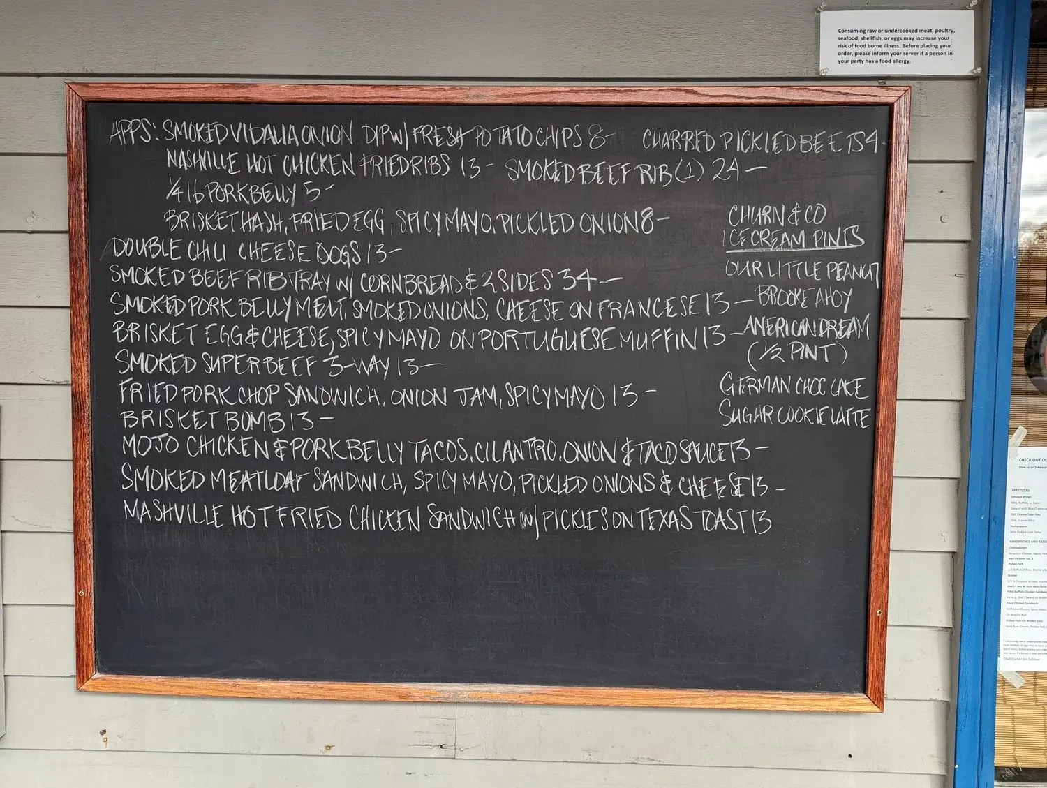 Rusty Can Menu - Updated November 2025