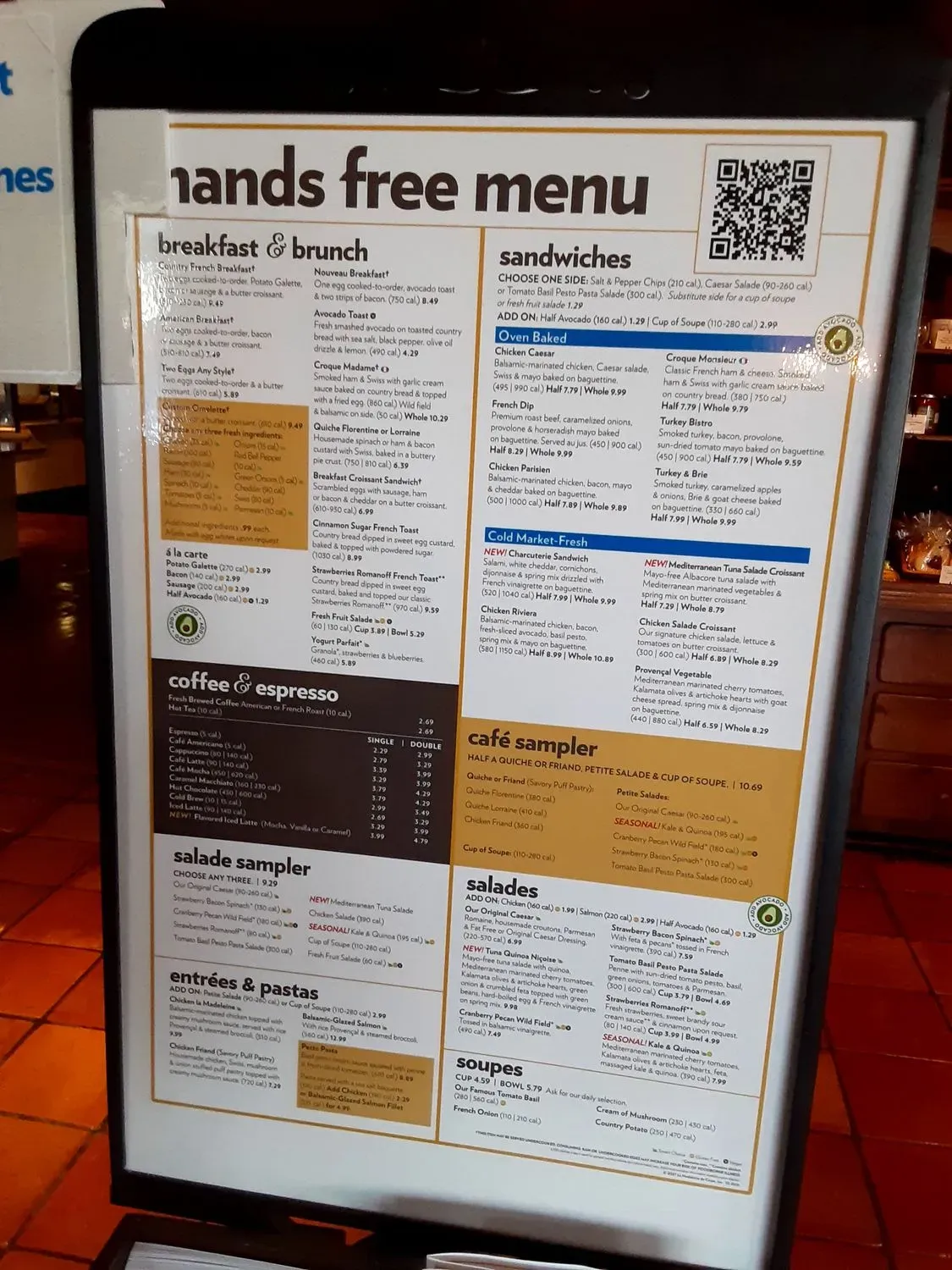 la Madeleine Menu - Updated November 2025
