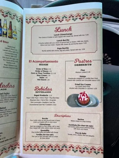 El Patron Menu | Cazenovia, NY | Checkle