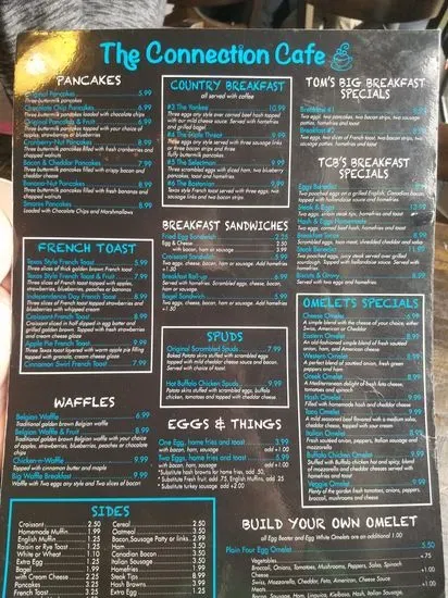 The Connection Cafe Menu | Holbrook, MA | Checkle