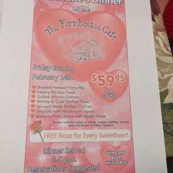 Farm House Café & Tea Room Menu | Nineveh, IN | Checkle