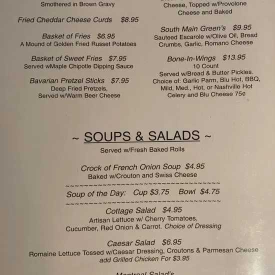 Arthur's Menu | Dolgeville, NY | Checkle