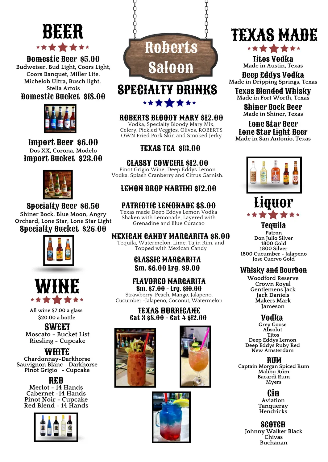 Robert's Meat Market Menu - Updated November 2025