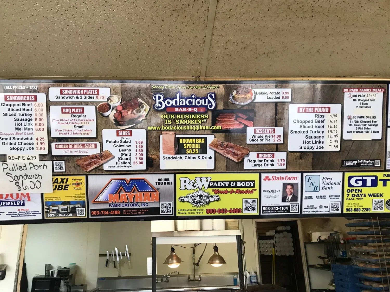 Bodacious Bar-B-Q Menu - Updated October 2025