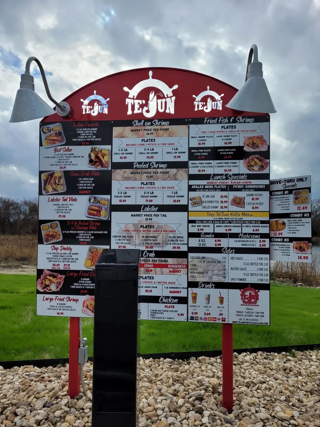 Te'Jun The Texas Cajun- Red Oak Menu - Updated October 2025