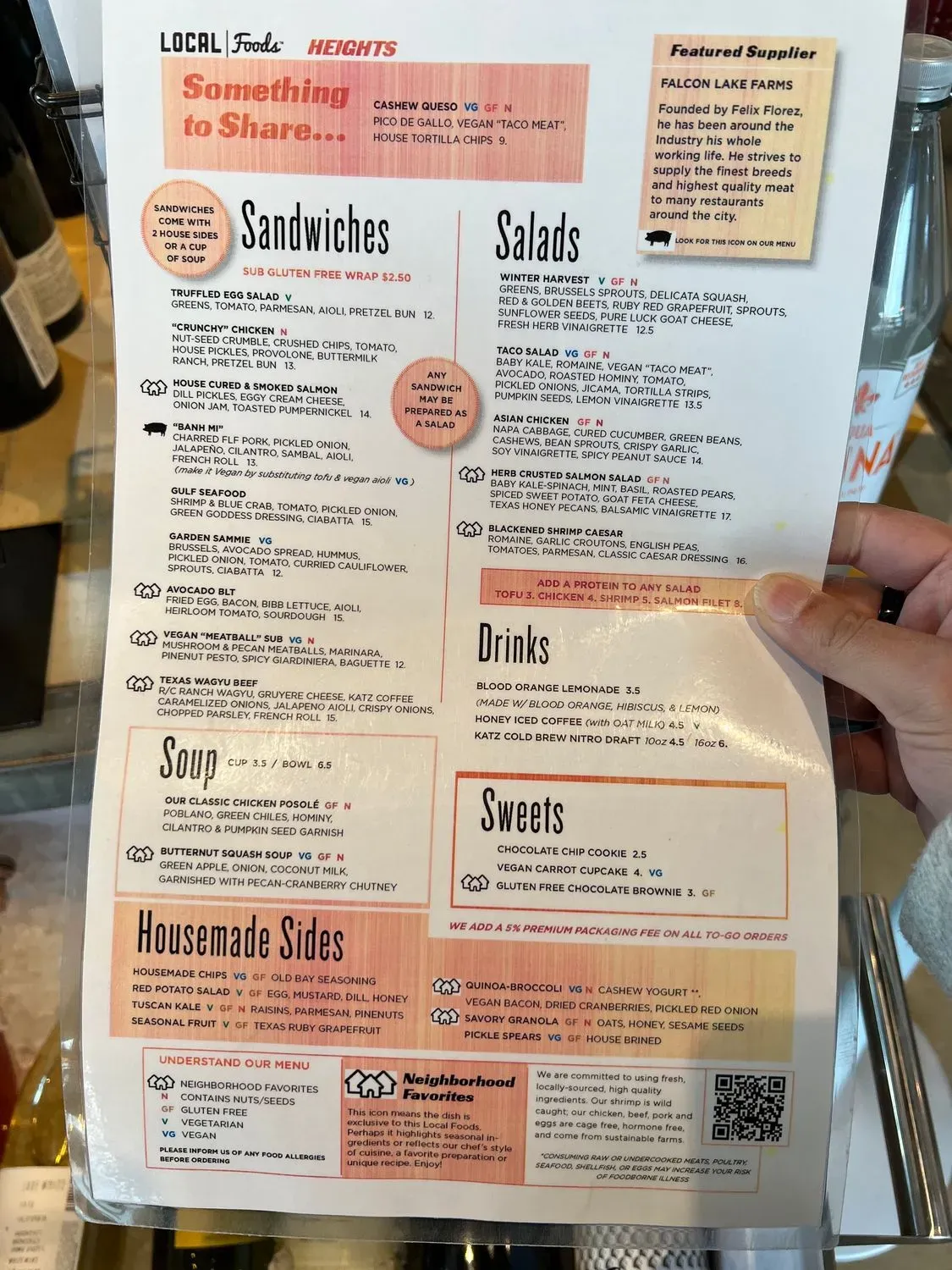 Local Foods - The Heights Menu - Updated October 2025